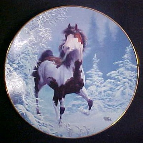 Art | Winter Renegade Horse Plate | Poshmark